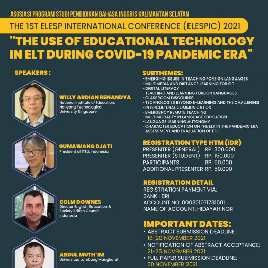 “The Use of Educational Technology in ELT during COVID-19 Pandemic Era ...